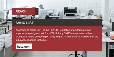Top 5 Substances On The Eu Reach Svhc List Compliance And Testing