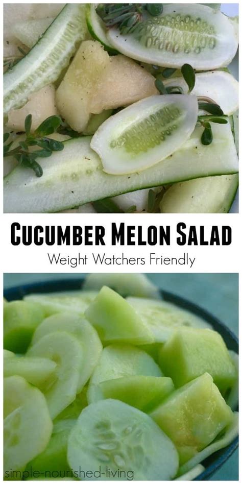 Simple Melon Cucumber Salad Recipe Simple Nourished Living Recipe