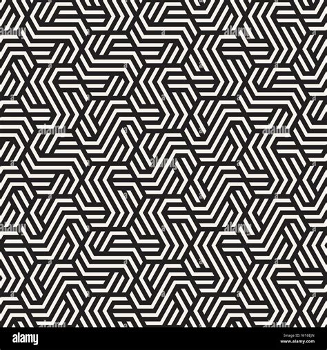 Vector Seamless Abstract Shapes Pattern Modern Stylish Stripes Texture Repeating Geometric