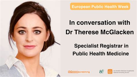 In Conversation With Dr Therese Mcglacken Specialist Registrar In