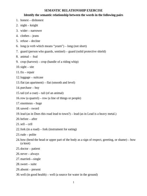 Ex Semantic Relationships 120 Pdf