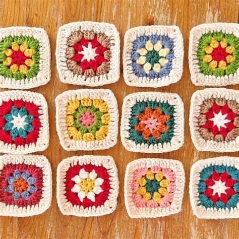 Granny Square Sewing Squares Together Etsy