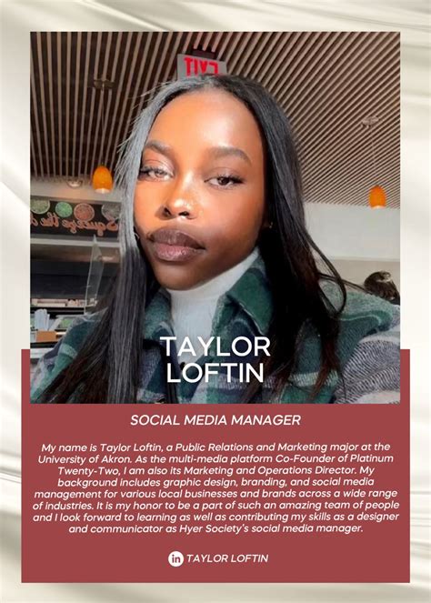Taylor Loftin On Linkedin Super Excited To Announce That I Am Joining The Team At Hyer Society As…
