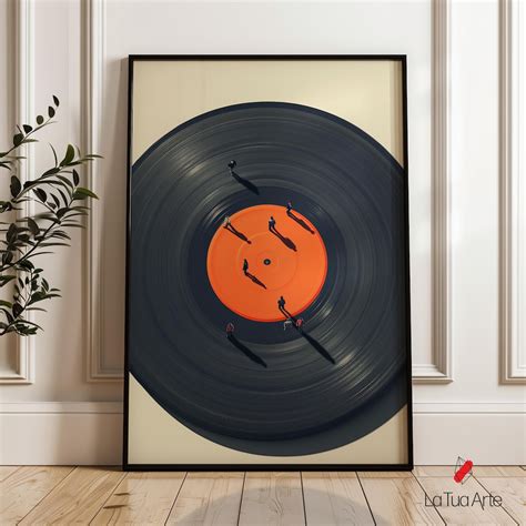 Vinyl Record Wall Art Music Lover Decor Minimalist Modern Poster