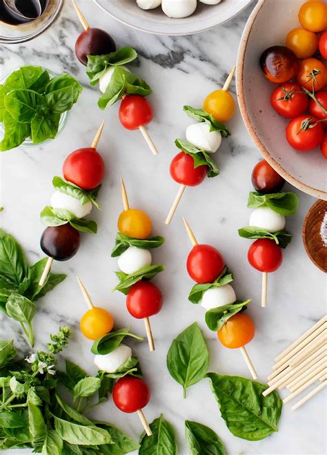 Caprese Skewers Recipe Love And Lemons