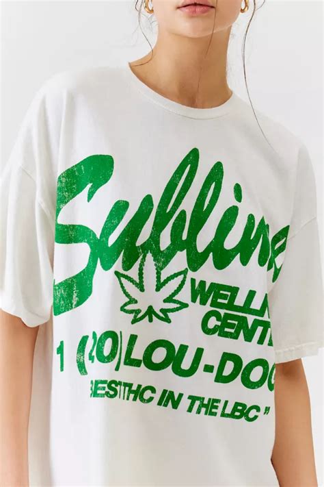 Sublime Wellness Oversized Graphic Tee Urban Outfitters