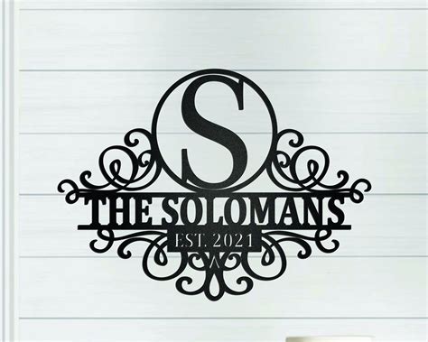Metal Monogram Signs Page 2 Tom Pham Designs