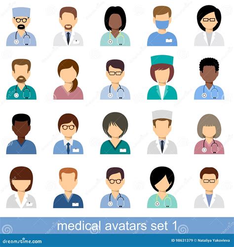 Medical Avatars Stock Vector Illustration Of Ambulance 98631379