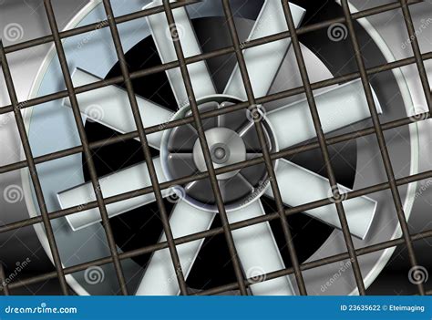 Industrial Ventilation Fan Stock Illustration Illustration Of