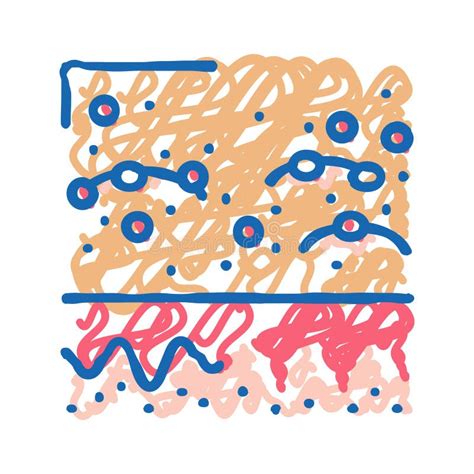 Red Spots Rash Skin Icon Doodle Illustration Stock Vector