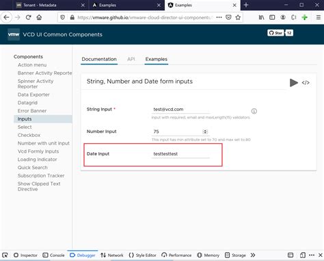 no validation message shown for vcd form input with type datetime local