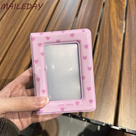 Maile อัลบั้มตกแต่ง 3 นิ้ว Card Binder Mini Kpop อัลบั้ม ชื่อการ์ดหนังสือ 20 กระเป๋าอัลบั้มรูป