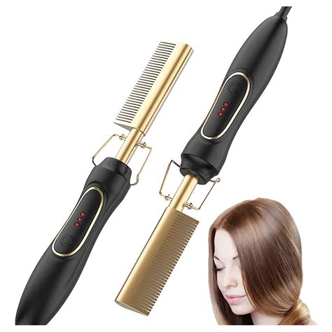 Pente Quente Eletrico Cabelo Alisador Modelador Chapinha Shopee Brasil