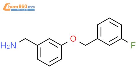 926197 01 51 3 3 Fluorobenzyloxy Phenyl Methanamine化学式、结构式、分子式、mol