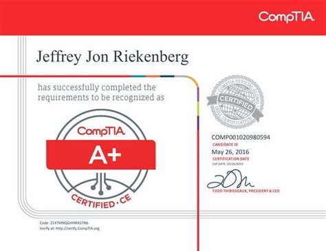 Comptia Healthcare It Technician Certificate Ppt
