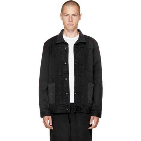 Levis Made And Crafted Black Denim Type Ii Worn Trucker Jacket Levis