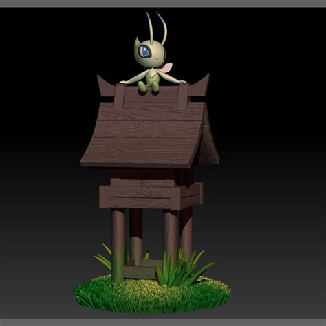 🐉 Pokemon Celebi Ilex Forest Shrine・ Stl File For 3d Printing・cults
