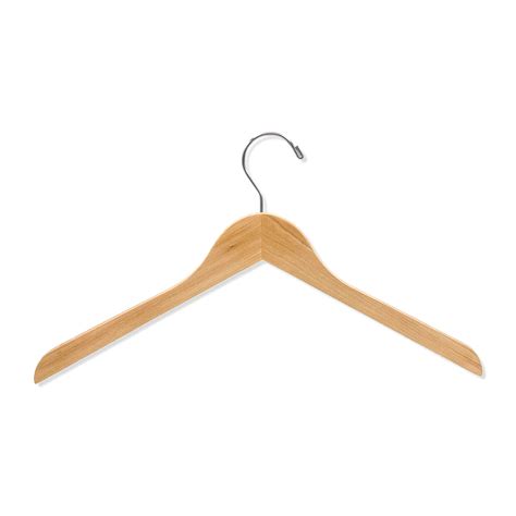 High Quality Natural No Notch Wooden Hangers