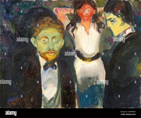 Edvard Munch 1863 1944 Norwegian Expressionism Jealousy 19071