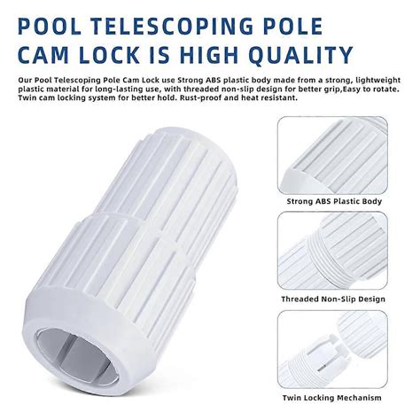 2 Pcs Pool Telescoping Pole Cam Lock Replacement For Ez Lock Cam For
