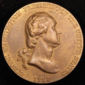 1789 George Washington Time Increases His Fame Medal” First