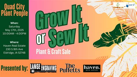 Qcpp Grow It Or Sew It Plant And Craft Sale