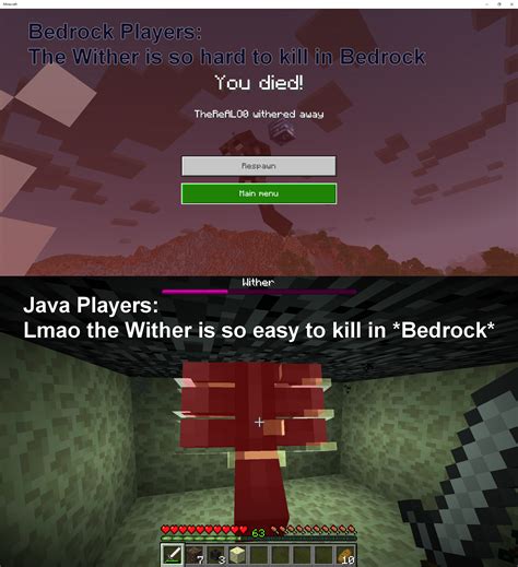 It Really Is That Hard In Bedrock Rminecraftmemes