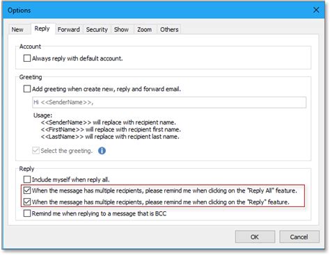 Set Warning Or Confirmation When Replying To All In Outlook