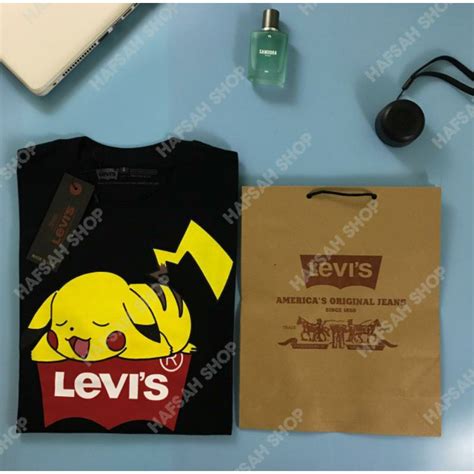 Jual Kaos Lv Premium Katun 100 Pikachu Series Shopee Indonesia