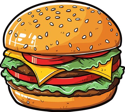 Ai Generated Burger Clipart Design Illustration 35490019 Png
