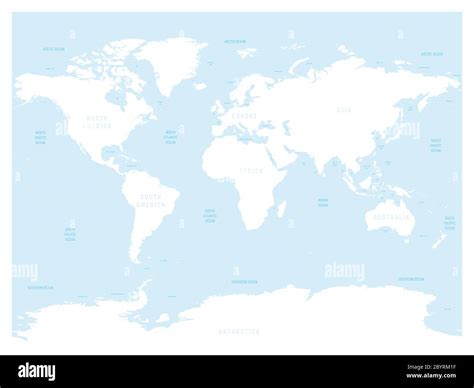 Blank Map Of Oceans