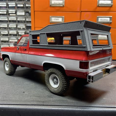 3d Printable Fms Fcx18 K10 Chevy Truck Camper Shell By Ampro Engineering