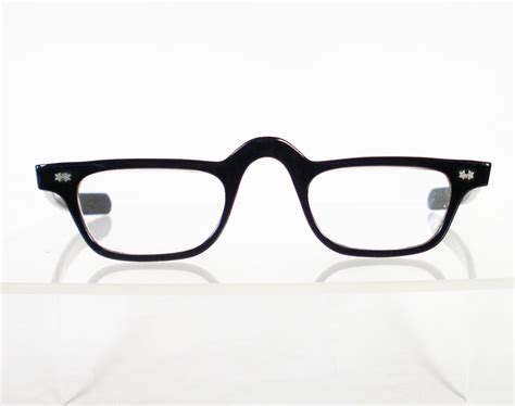 1950s Pathway Black Half Glasses