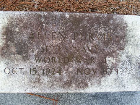 Allen Purvis 1924 1977 Find A Grave Memorial