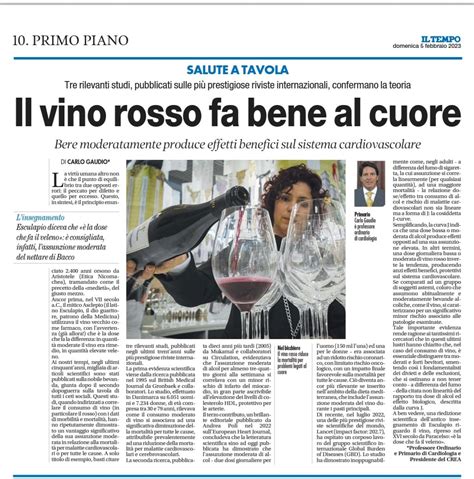 Il Vino Rosso Fa Bene Al Cuore Il Crea Su Il Tempo Il Vino Rosso Fa