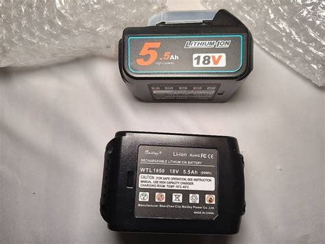 Zwei 18v 5 5ah Akkus Kompatibel Mit Makita Neu Und Originalverpackt