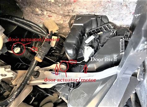 Where Is The Blend Door Actuator Located