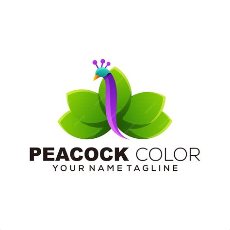 Premium Vector Peacock Colorful Logo Mascot Illustration