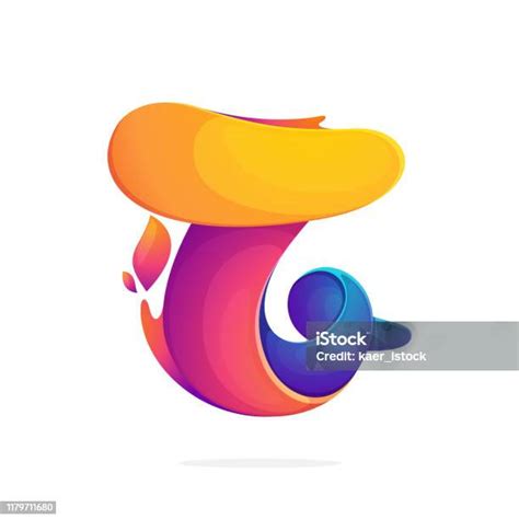 Logo Huruf T Yang Terdiri Dari Api Menyala Ilustrasi Stok Unduh Gambar Sekarang Huruf T