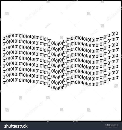 Abstract Virtual Digital Wave Binary Code Stock Vector Royalty Free
