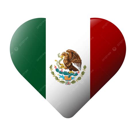 Fondo De Corazón De Amor Con Bandera Mexicana Fondo Mexicano Del Día