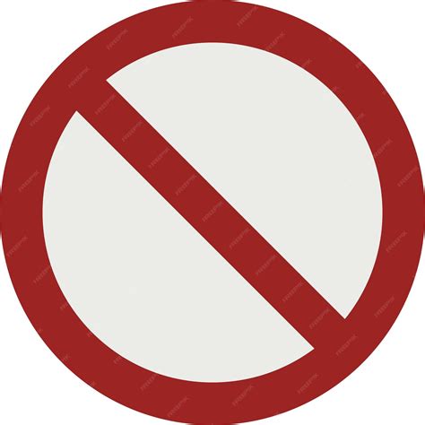 Pictographia Des Verbotenen Zeichens Allgemeines Verbotenes Zeichen Iso