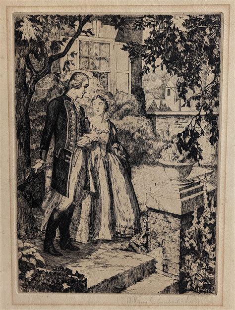 Lot 1932 Etching A Virginia Garden By William Auerbach Levy