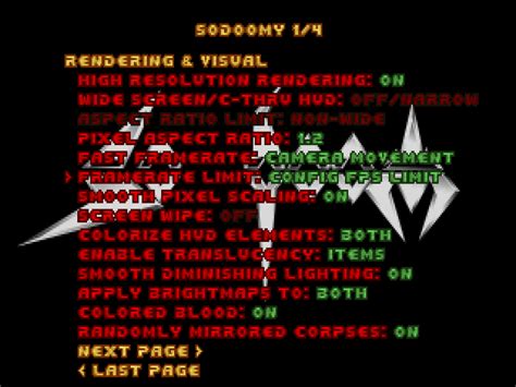 Capped Framerate Menu Organization Issue Fabiangreffrath Crispy Doom GitHub