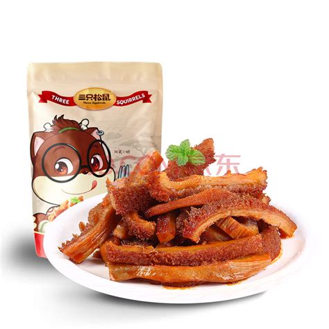 三只松鼠肉干肉脯零食特产小吃麻辣卤味牛肉熟食孜香牛肚120g袋 福卡商城