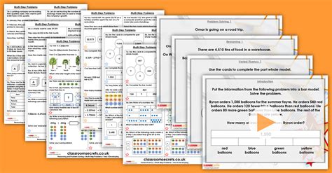 Multi Step Problems Year 5 Addition And Subtraction Resource Pack Classroom Secrets