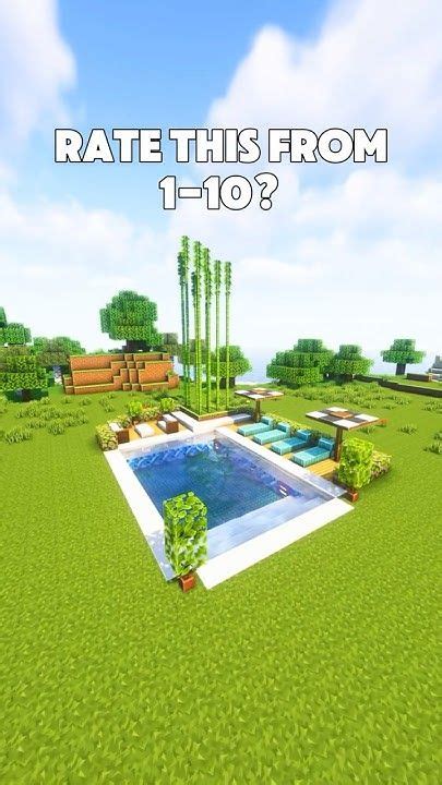 Will You Build This Pool In Your Survival World 🏊‍♂️💦 Shorts