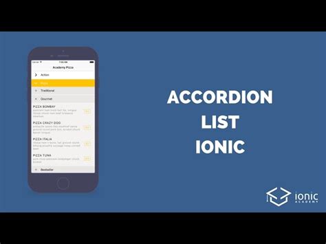 Accordion List With Ionic Qandeel Academy