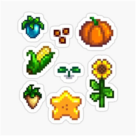 Assorted Crops Sticker For Sale By Danamarie05 Redbubble