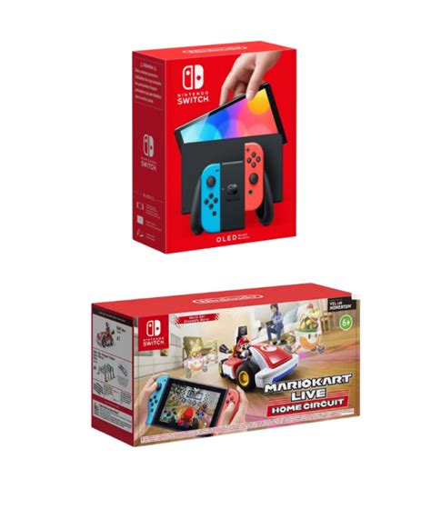 Nintendo Switch Oled 64gb Console Neon And Mario Kart Live Home